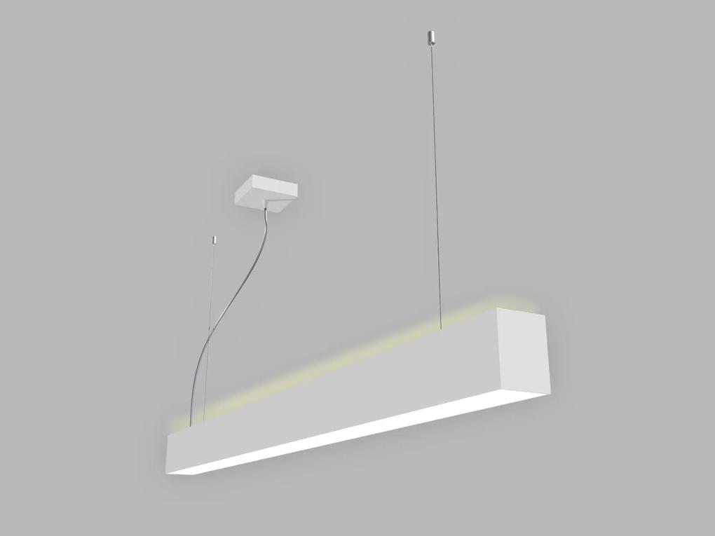 Led2 Lineární závěsné LED svítidlo LINO II 120 cm Barva: Bílá, Stmívání: DALI/PUSH, Vyzařování světla: dolů