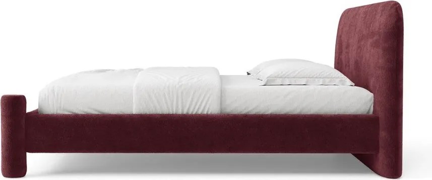 Hnědá čalouněná dvoulůžková postel s roštem 180x200 cm Vera – Micadoni