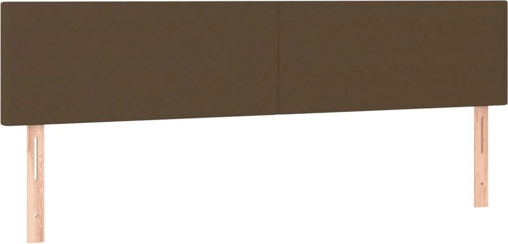 Box spring postel s matrací tmavě hnědá 180x200 cm textil 3139916