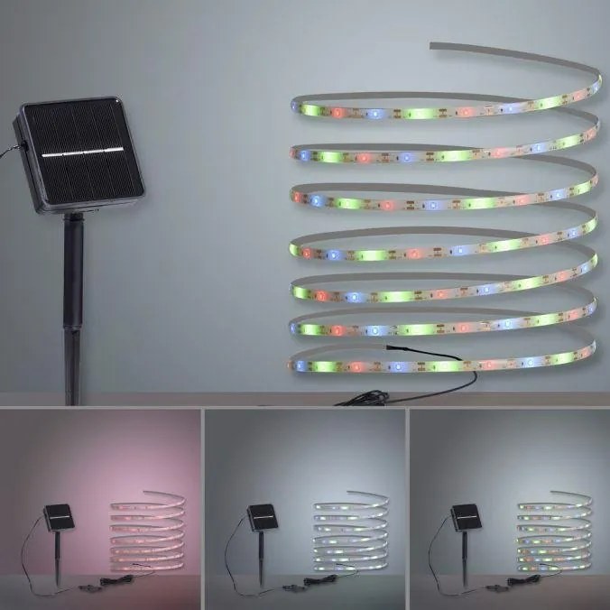 LD 19971-18 TEANIA SOL LED solární LED pásek 8 barevných módů pro venkovní použití IP44 zápich RGB - JUST LIGHT