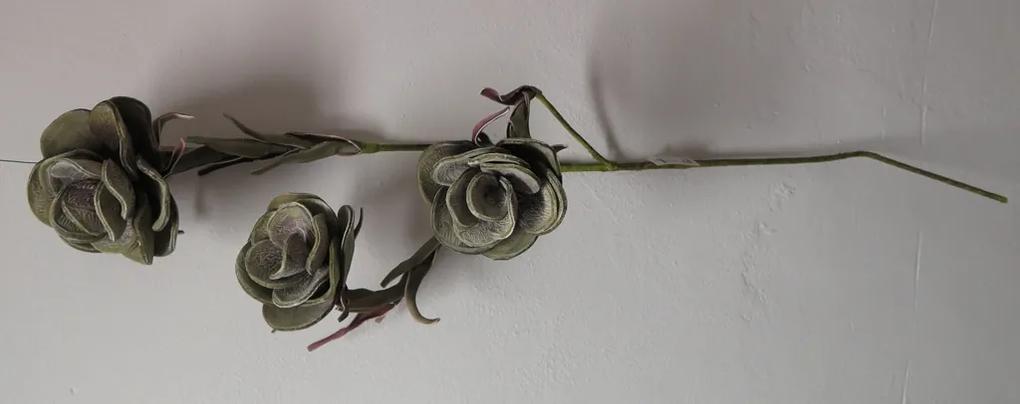 Kaučuková růže khaki 103cm, květ 10-12cm