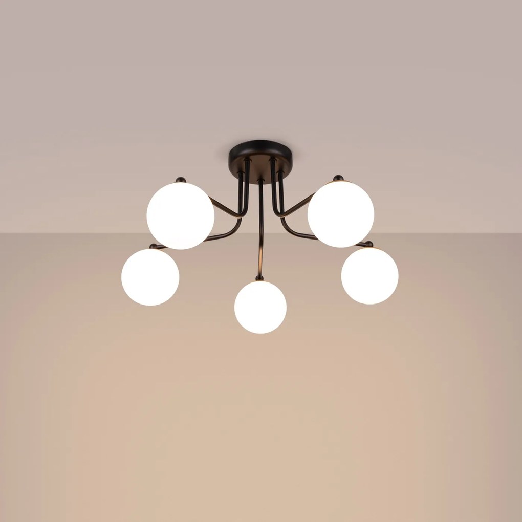 Sollux Lighting Lustr ASTRAL 5 černý