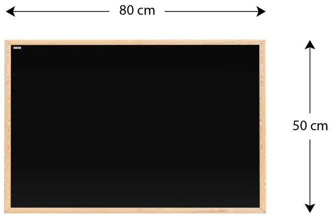 Magnetická tabule 80 x 50 ALLboards NATURAL TM85BKB