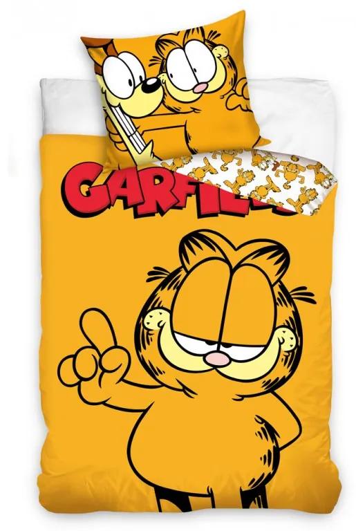 Dětské povlečení Kocour Garfield 140x200/70x90 cm