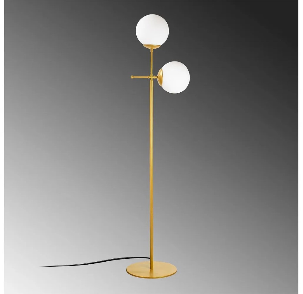 Designová stojanová lampa Parisa 174 cm zlatá