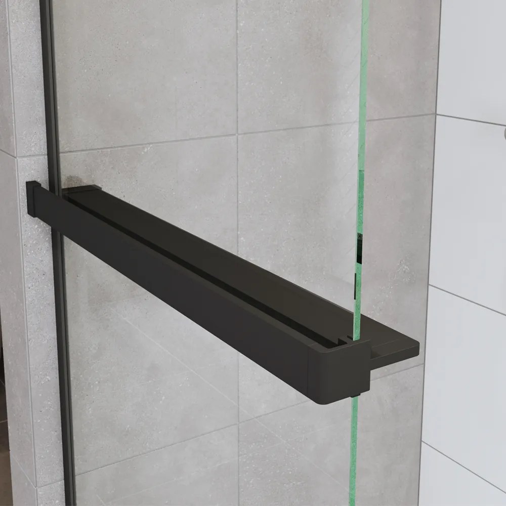 Mereo Mereo, Polička k WI, délka 120 cm, černý ALU, CK10620PB