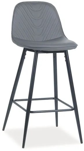 Casarredo Barová čalouněná židle TEO H-1 šedá