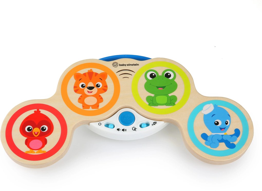 BABY EINSTEIN Hračka dřevěná hudební bubny Magic Touch HAPE 6m+