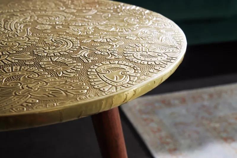 Noble Home Zlatý odkládací stolek Alcasar
