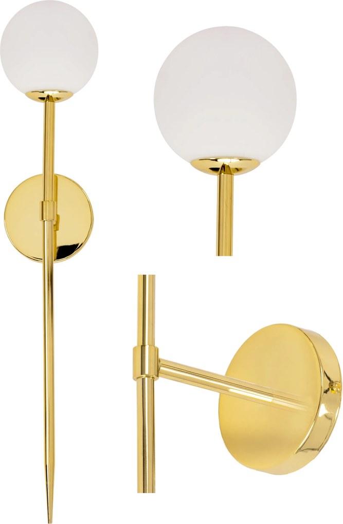 Toolight - Moderní nástěnné svítidlo 52cm APP578-1W 1xG9, zlatá, OSW-08757