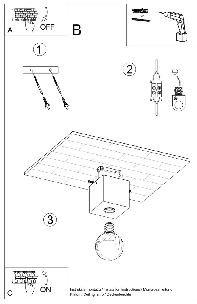 Stropní svítidlo Ariz, dřevěné tělo svítidla