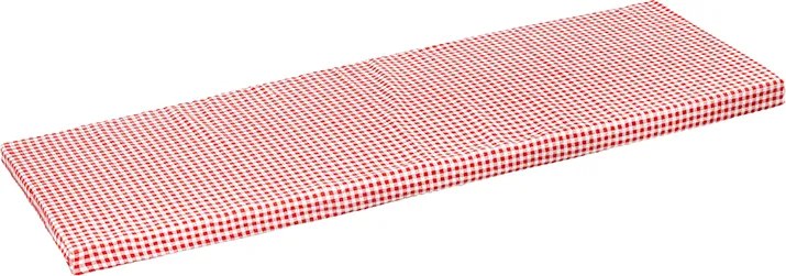 Bellatex Sedák na lavici hladký Červená 40x140 cm