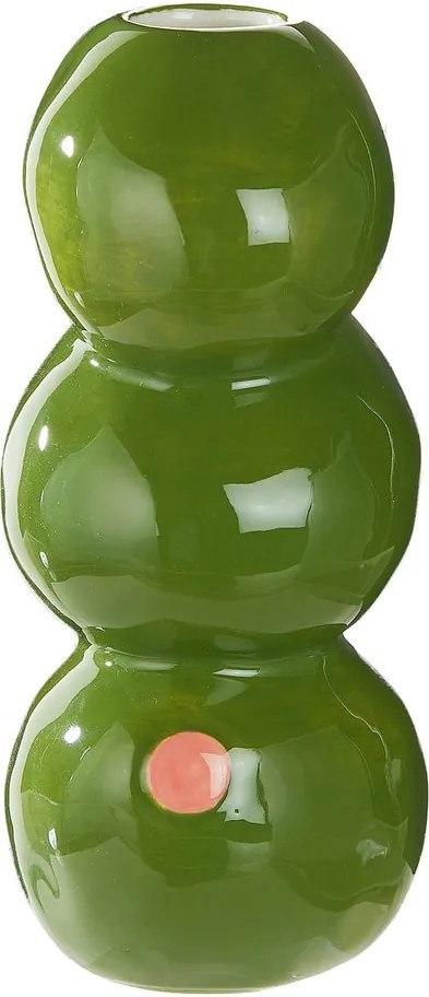 OLIVES Váza 17 cm - zelená