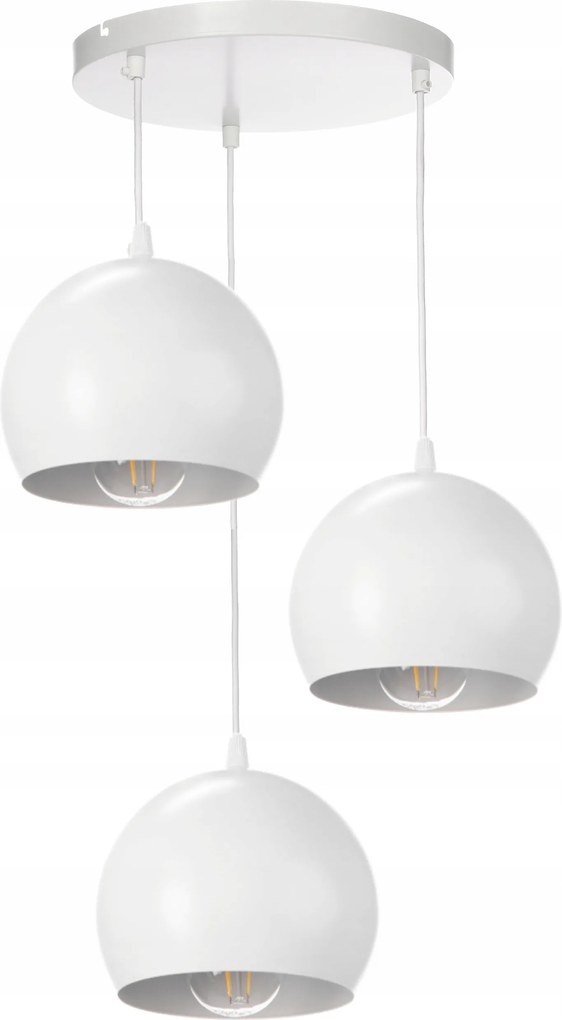 Závěsná Stropní Lampa Velké Kovové Koule Loft Edison E27