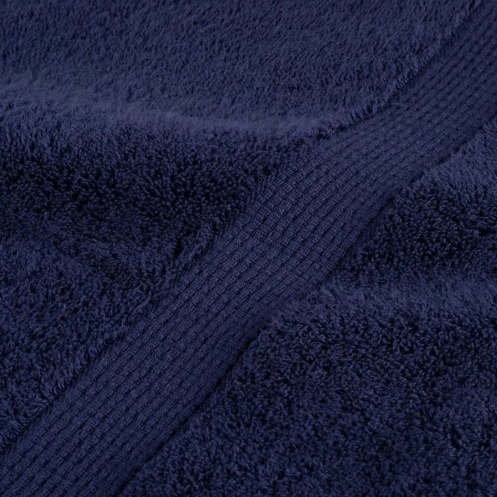 Prémiové saunové osušky SOLUND 4 ks tmavě modré 80x200 cm 600 g/m² 137267