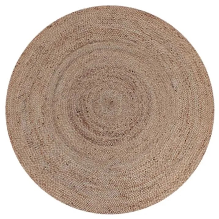 LABEL51 Kulatý koberec JUTE přírodní 90 cm SH-24.081