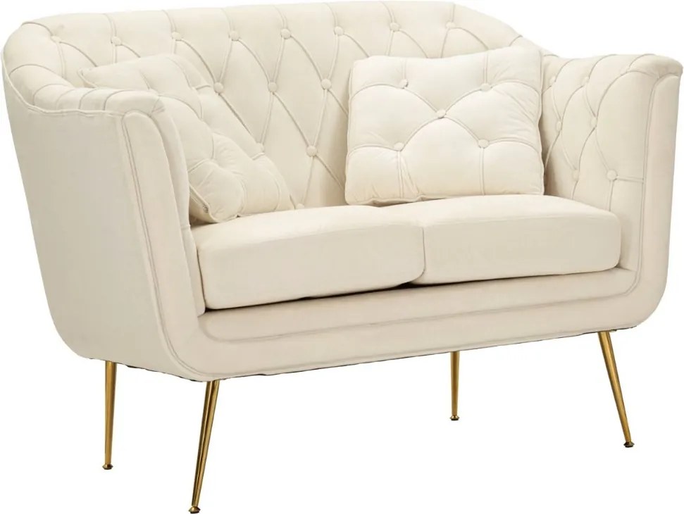 Designová pohovka Jagienka 130 cm krémová