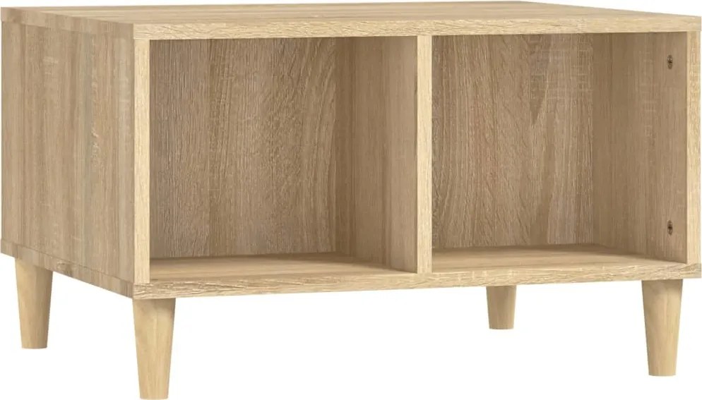 vidaXL Konferenční stolek 60 x 50 x 36,5 cm kompozitní dřevo [821031] Barva: kouřový dub