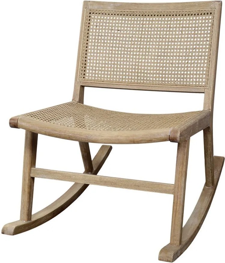 Přírodní houpací křeslo s výpletem Lounge French chair - 88*59*78 cm