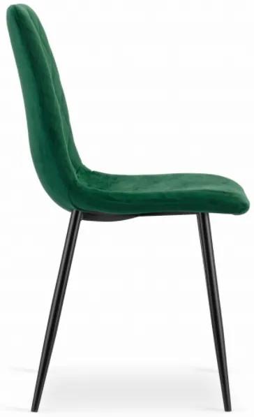 Sametová židle OTTAWA zelená