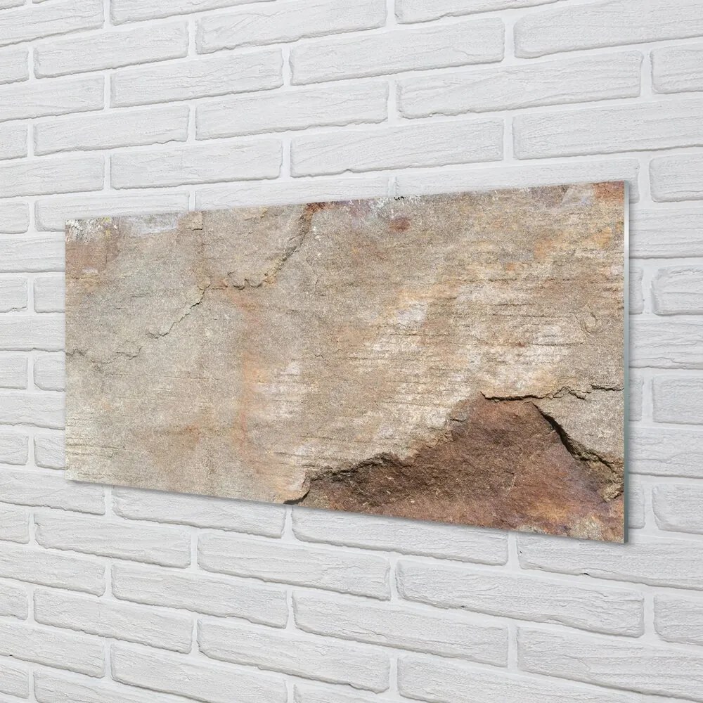 Obraz na skle Marble kamenná zeď 120x60 cm