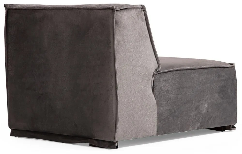 Designová rohová sedačka Valtina III šedá - levá
