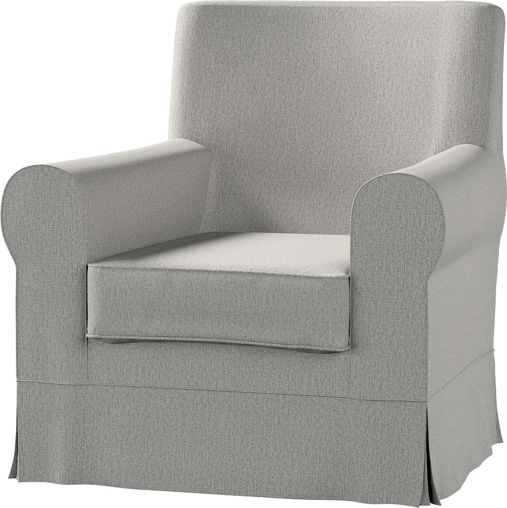 Potah na křeslo IKEA Ektorp Jennylund barva šedá látka pletený vzor