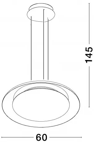 LED stmívatelný černo-bílý designové svítidlo Epos