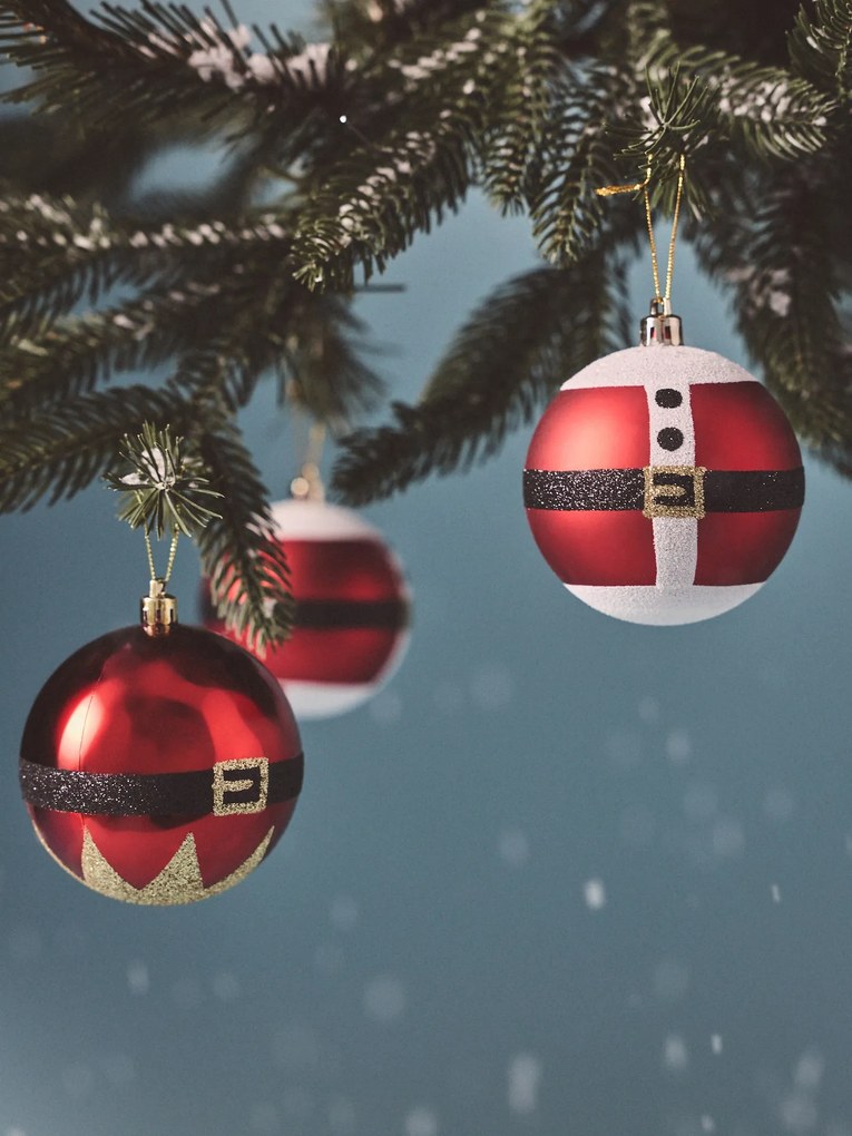 Sinsay - Vánoční ozdoby s motivem obleku Santa Clause - červená
