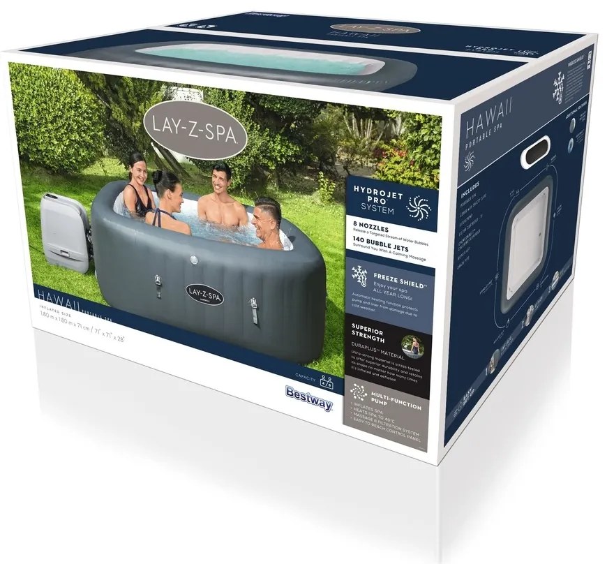 BESTWAY 60031 - Vířivka LAY-Z-SPA Hawaii HydroJet Pro