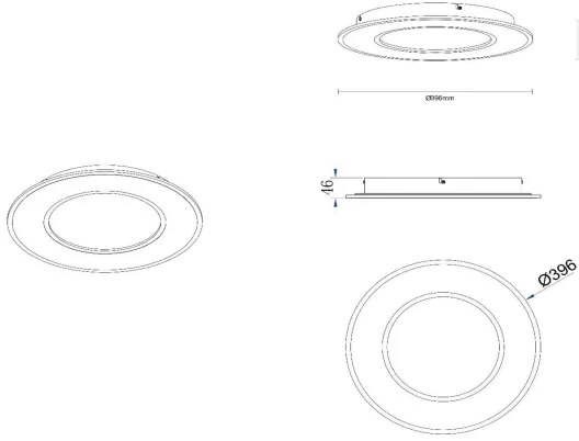 Lucide 44110/24/31 - LED Stmívatelné stropní svítidlo AXELLE LED/24W/230V bílá