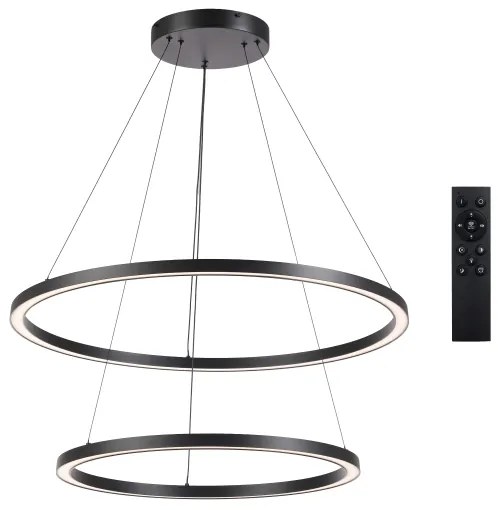 Brilagi - LED Stmívat. lustr na lanku PORTOFINO LED/98W/230V pr. 80 cm černá +DO