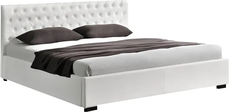 Postel s úložným prostorem, bílá, 160x200, DORLEN 2 NEW Kondela 0000242652