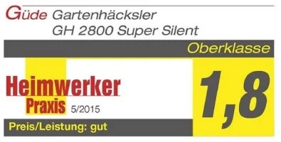 Štěpkovač elektrický drtič větví Güde GH 2800 Super Silent 94375