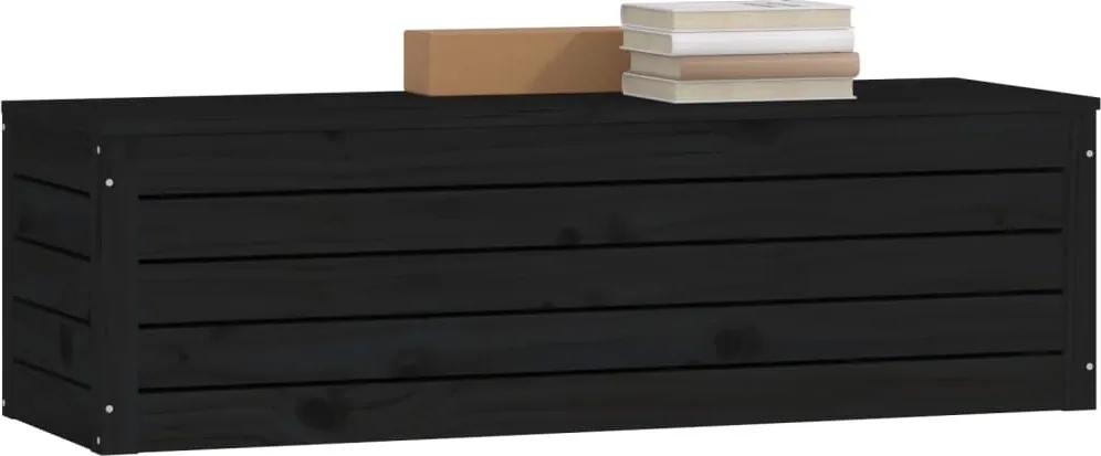vidaXL Úložný box 109x36,5x33 cm masivní borové dřevo [823628] Barva: Bílá