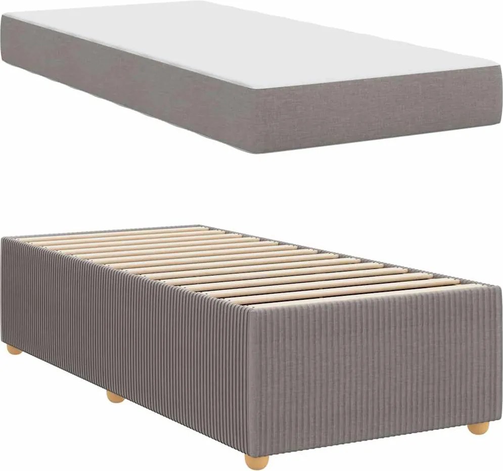 Rám postele Taupe 90 x 200 cm textil 3398344