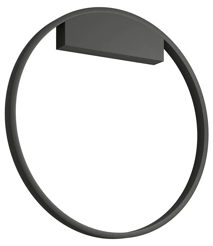 Redo 01-2825 nástěnné LED svítidlo Febe pískově černé, 37W, 3000K, ø60cm
