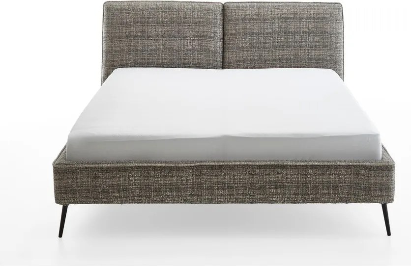 Tmavě zelená čalouněná dvoulůžková postel bez roštu 180x200 cm Infinity – Meise Möbel