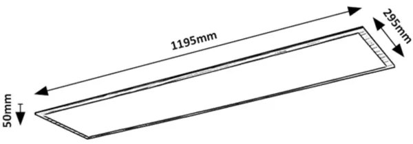 Rabalux 6909 - LED Přisazený panel ALMOND LED/40W/230V 4000K