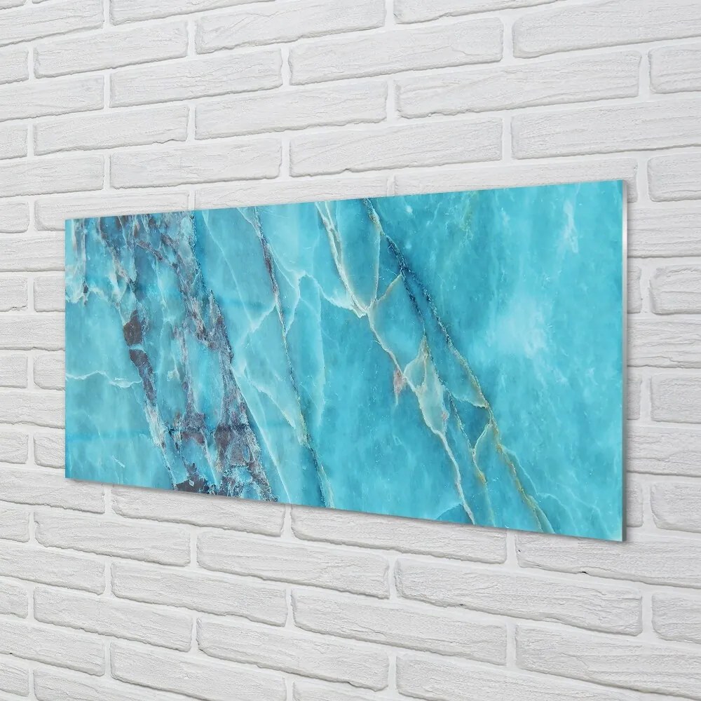 Obraz na skle Marble kamenná zeď 100x50 cm