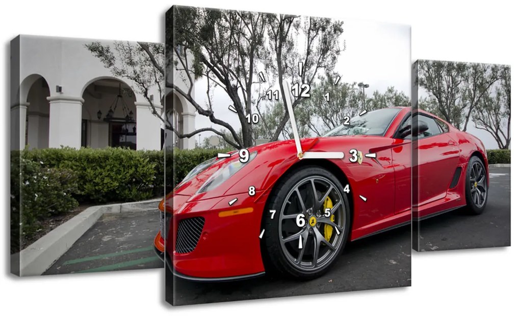 Gario Obraz s hodinami Ferrari 599 GTO - Axion23 80x40cm Velikost: 80 x 40 cm