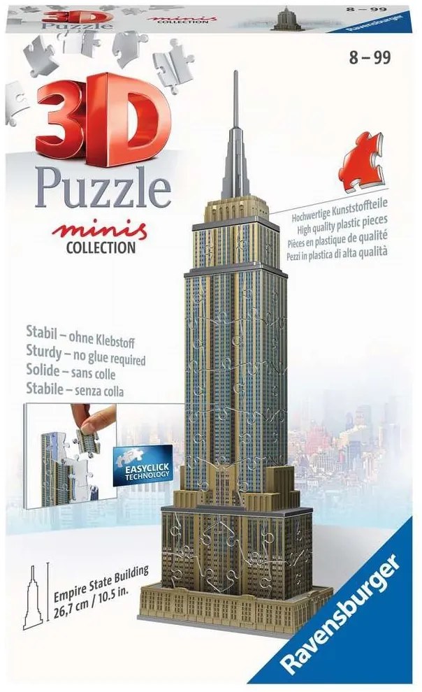 Ravensburger 3d puzzle mini empire state building 66 dílků