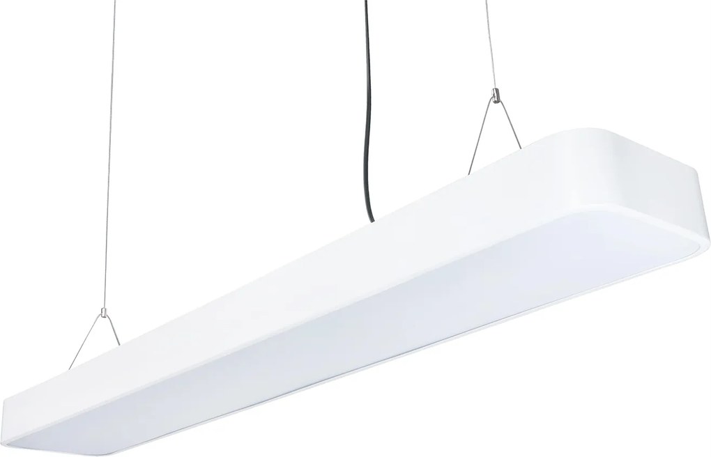 Led Lampa Enea Cca 50 W Závěsná Lineární Stropní Bílá Neutrální