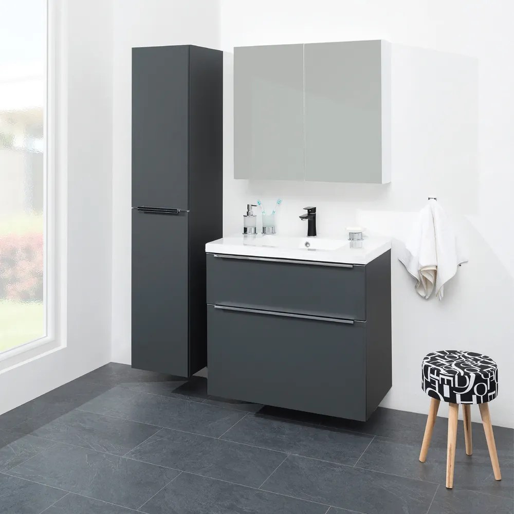 Mereo Mereo, Mailo, koupelnová skříňka 121 cm, černé madlo, Multidecor, CN593SBODP1