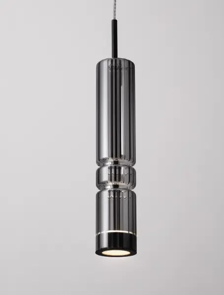 LED černo-šedý moderní lustr Bento 180