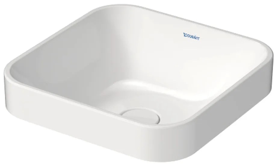 Duravit Happy D.2 Plus - Umyvadlová mísa broušená, 40x40 cm, bílá, 2359400000