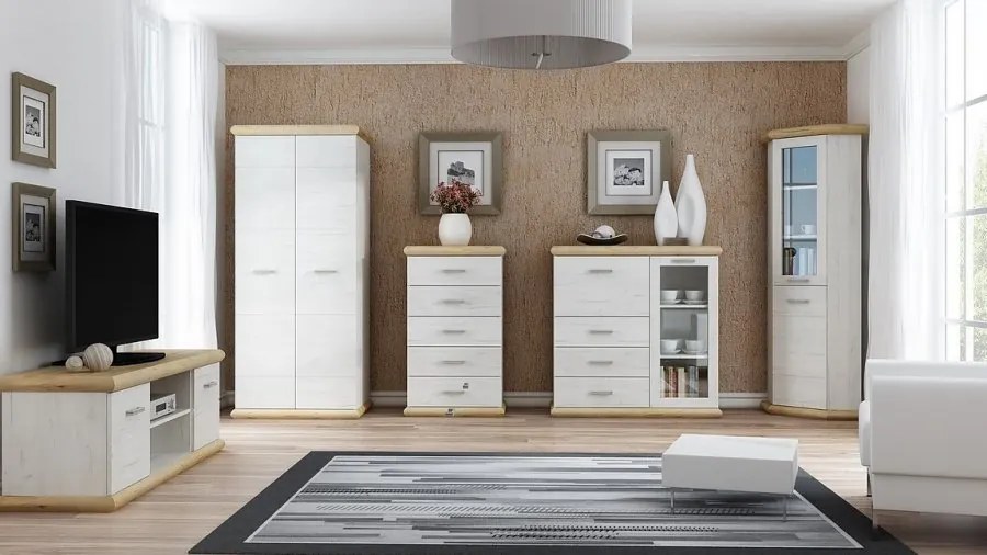 Casarredo - Komfort nábytek Skříň KORA K2 divoký dub/bílá