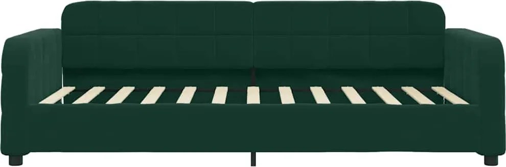 Válenda s matrací tmavě zelená 80 x 200 cm samet 3196900