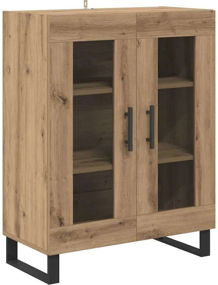 Vysoký bufet 2 ks Artisanový dub 69,5 x 34 x 180 cm 3403199