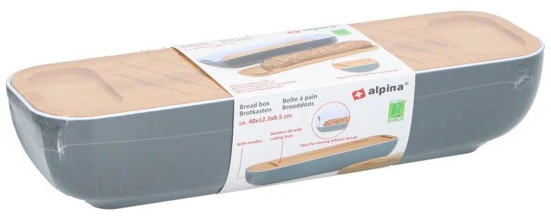 ALPINA Dóza na pečivo s bambusovým víkem/uzávěremED-224133